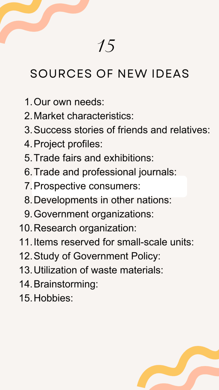 15 Sources of New Ideas for Entrepreneurs